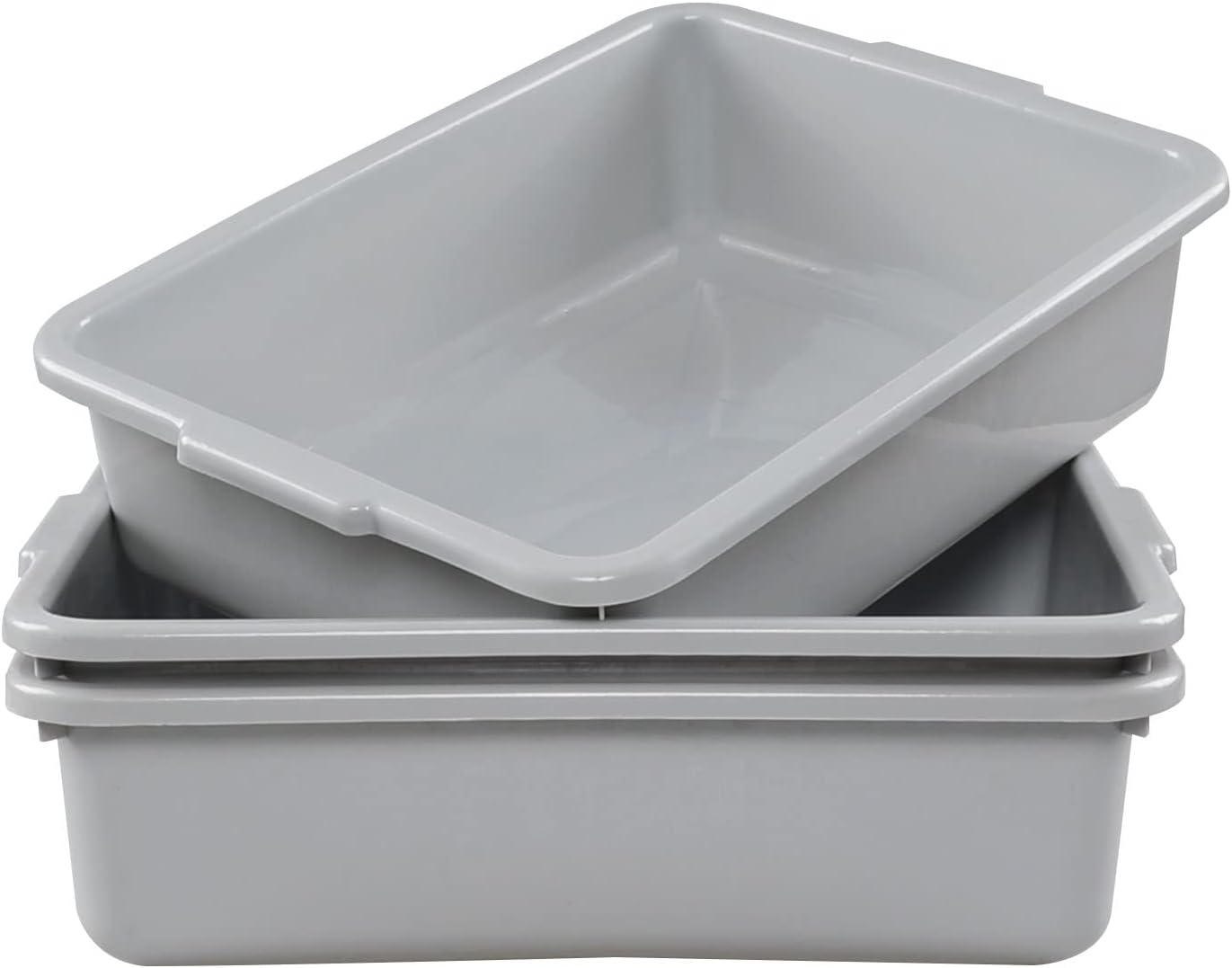Amazon.com: Obstnny 13 L Commercial Bus Tub, 3 Pack Plastic Dishpan ...