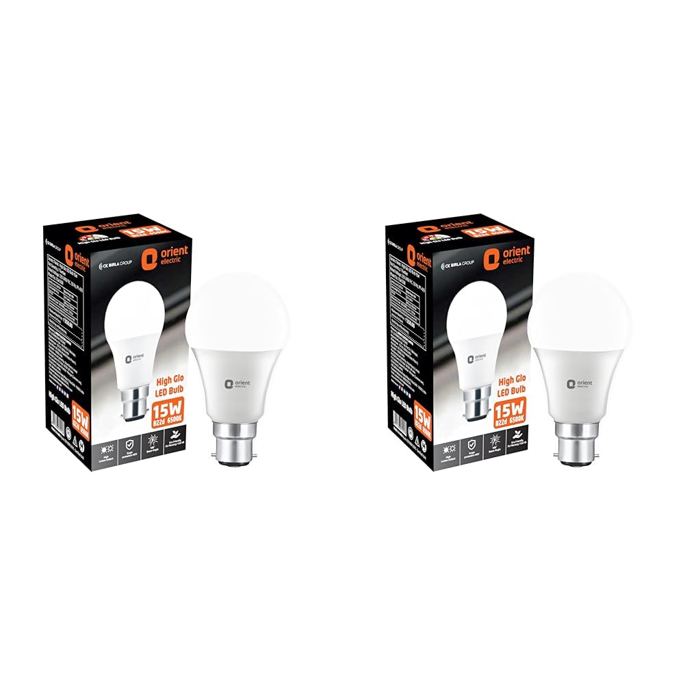 Buy Orient Electric High Glo LED Bulb 15W, Cool white light, 6500K ...
