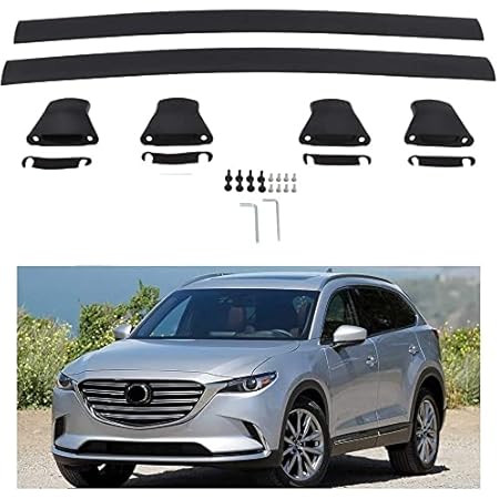 Amazon.com: Mazda CX-9 2016-2017 New OEM Roof Rack Cross Bars 0000-8L ...