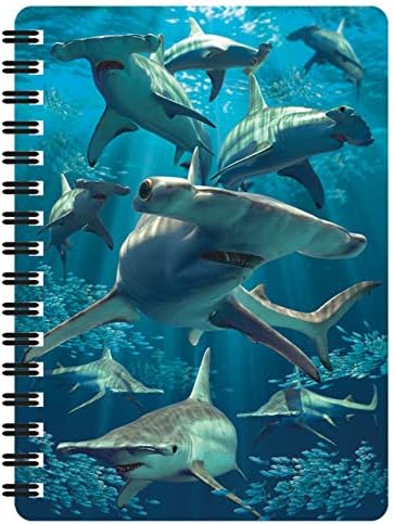 3D LiveLife Jotter - Winter Wolves from Deluxebase. Lenticular 3D Wolf A6 Spiral Notebook with ...