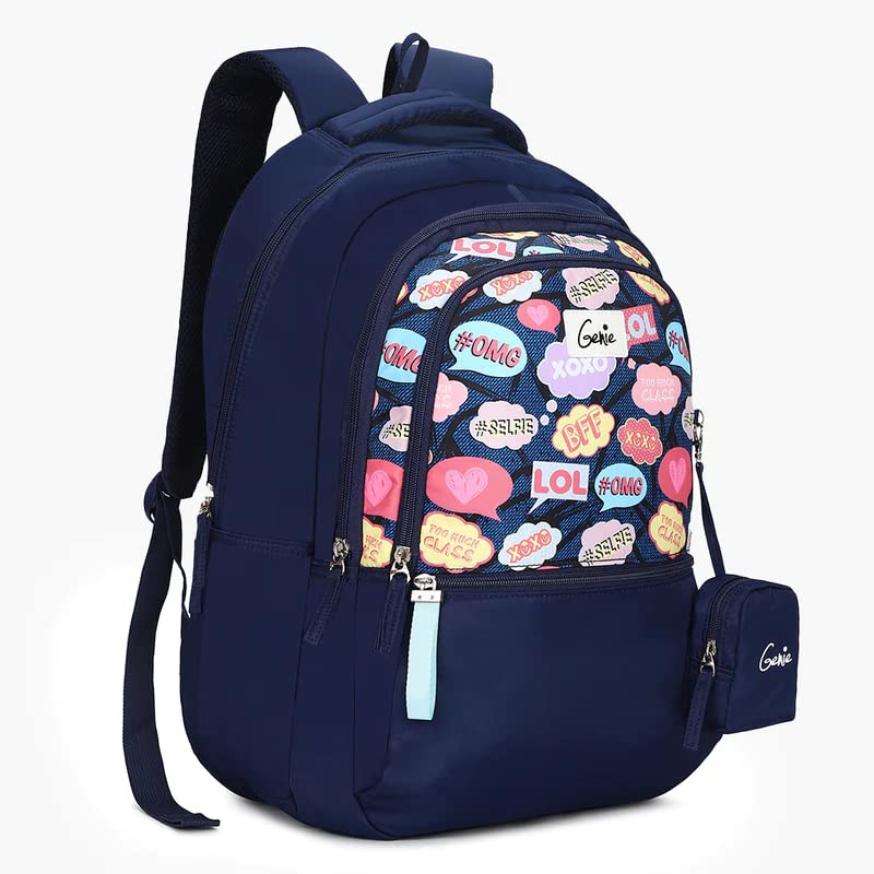 Buy Genie BFF Blue in Color Laptop Backpack 19 inch at Amazon.in