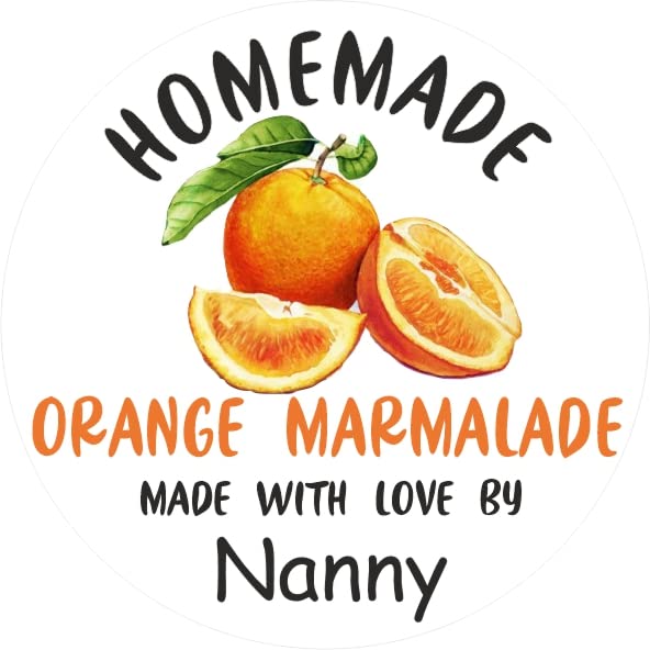 39 Personalised Orange Marmalade Jar Labels, Stickers : Amazon.co.uk ...