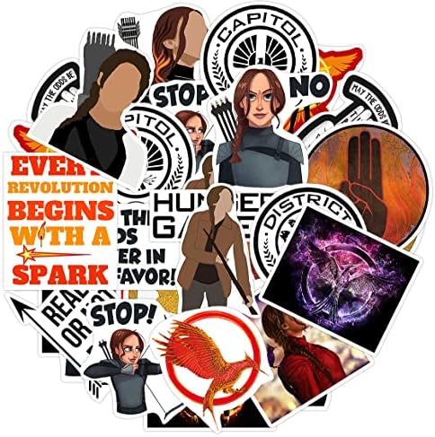 Amazon.com: 20 Pcs Stickers Pack Hunger Aesthetic Games Vinyl Colorful ...