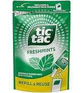Amazon.com : Tic Tac Bulk Resealable Refill Bag, Orange Flavored Mints ...