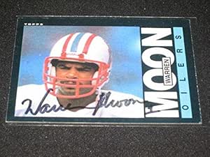 Warren Moon 1985 Topps Signed Autographed Authentic Rookie Card Nfl ...
