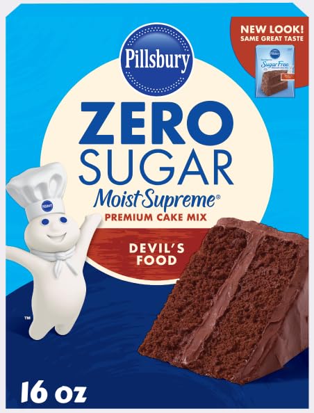 Amazon.com : Pack Of 1 ZERO SUGAR CAKE MIX DEVILS FOOD 16 OZ. : Grocery ...