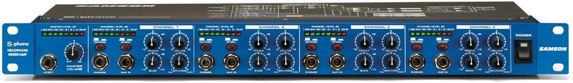 Samson S Phone 4 Channel Headphone Amplifier 12 Outputs : Samson ...
