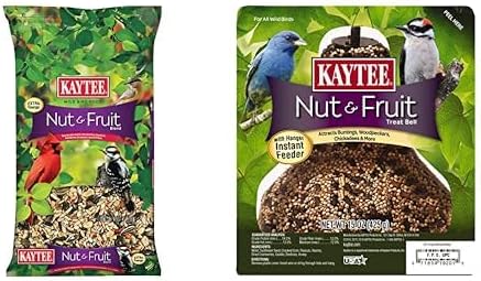 Amazon.com: Kaytee Wild Bird Food Nut & Fruit Seed Blend, 10 Pound Wild ...