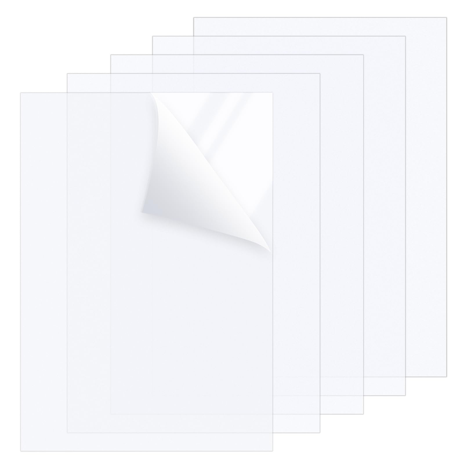 Buy Hejo 5 Pcs Clear Acrylic Sheet, A4 Plastic Acrylic Sheet, Clear ...