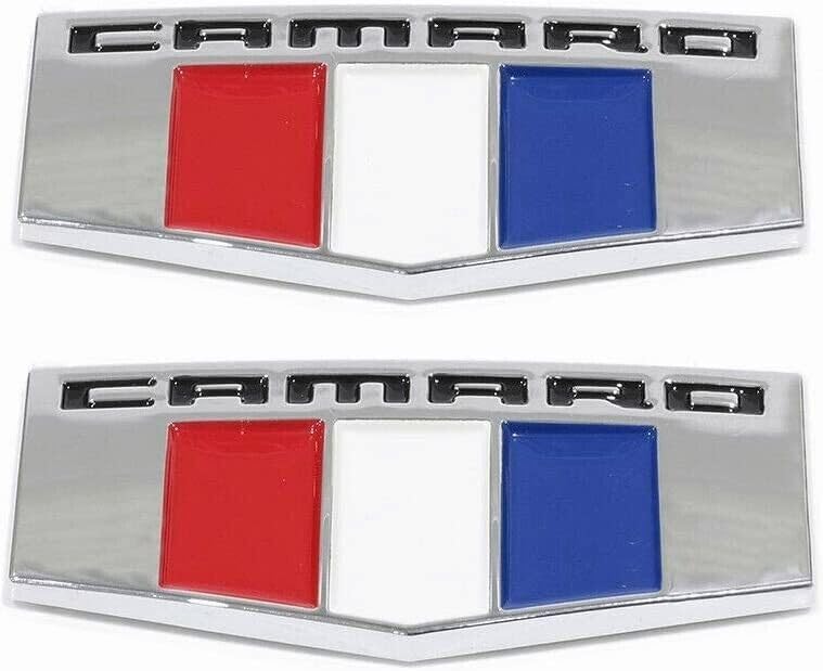 Amazon.com: 2X Camaro M Emblems 3D Metal Badge Front Right Left Fender ...
