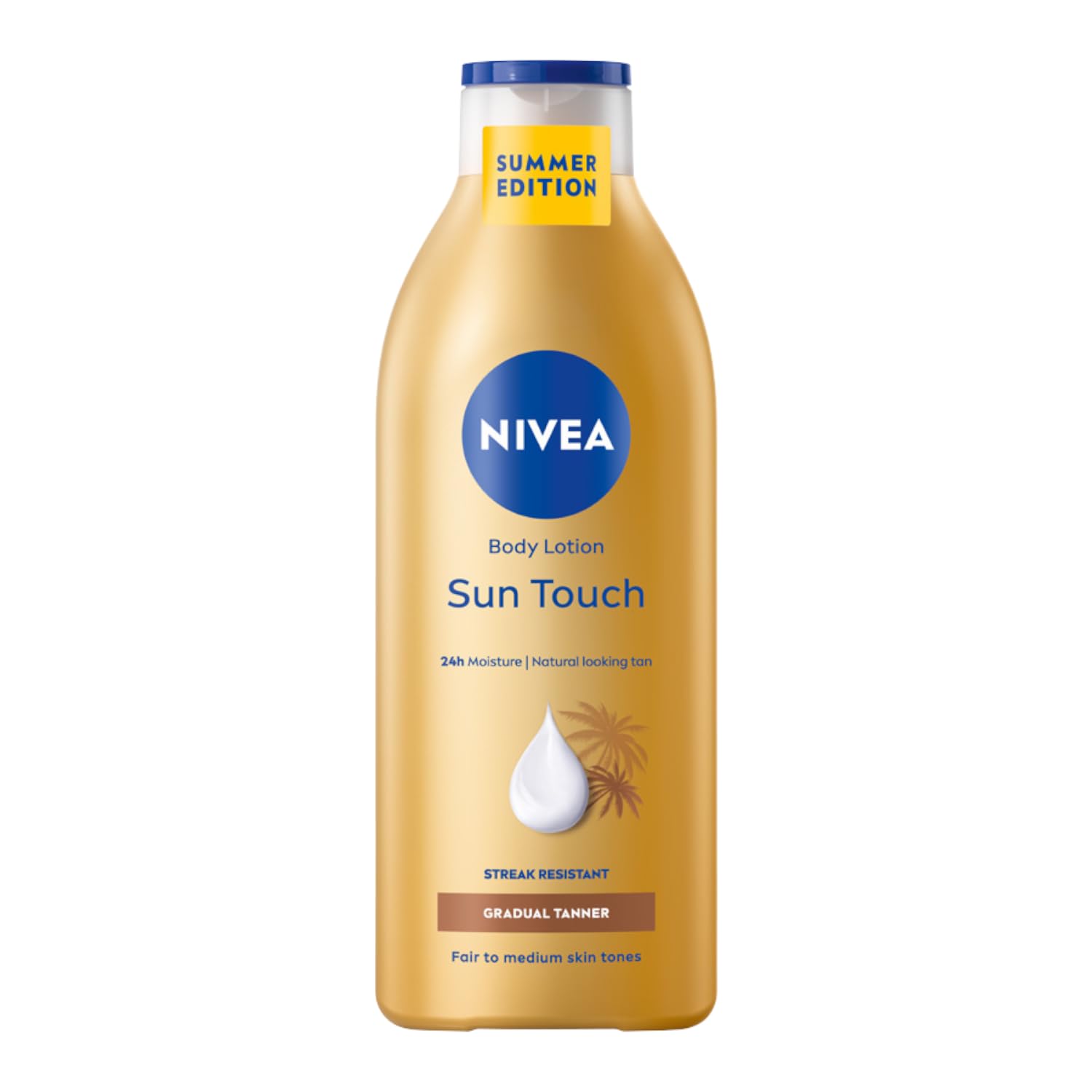 NIVEA Sun Touch Body Lotion (400 ml), Gentle Tanning Effect Without ...