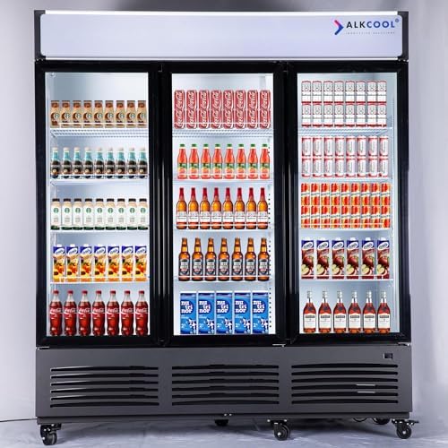 Amazon.com: Commercial Refrigerator Display Fridge,63.5 Cu Ft Three ...