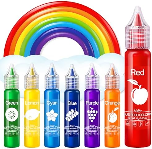 Amazon.com : Food Coloring Liquid Set,12 Colors x 10ml Cake Food ...