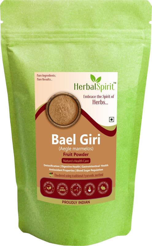 Herbal Spirit Bael Fruit Powder | Belgiri Powder | Bael Powder | Wood ...
