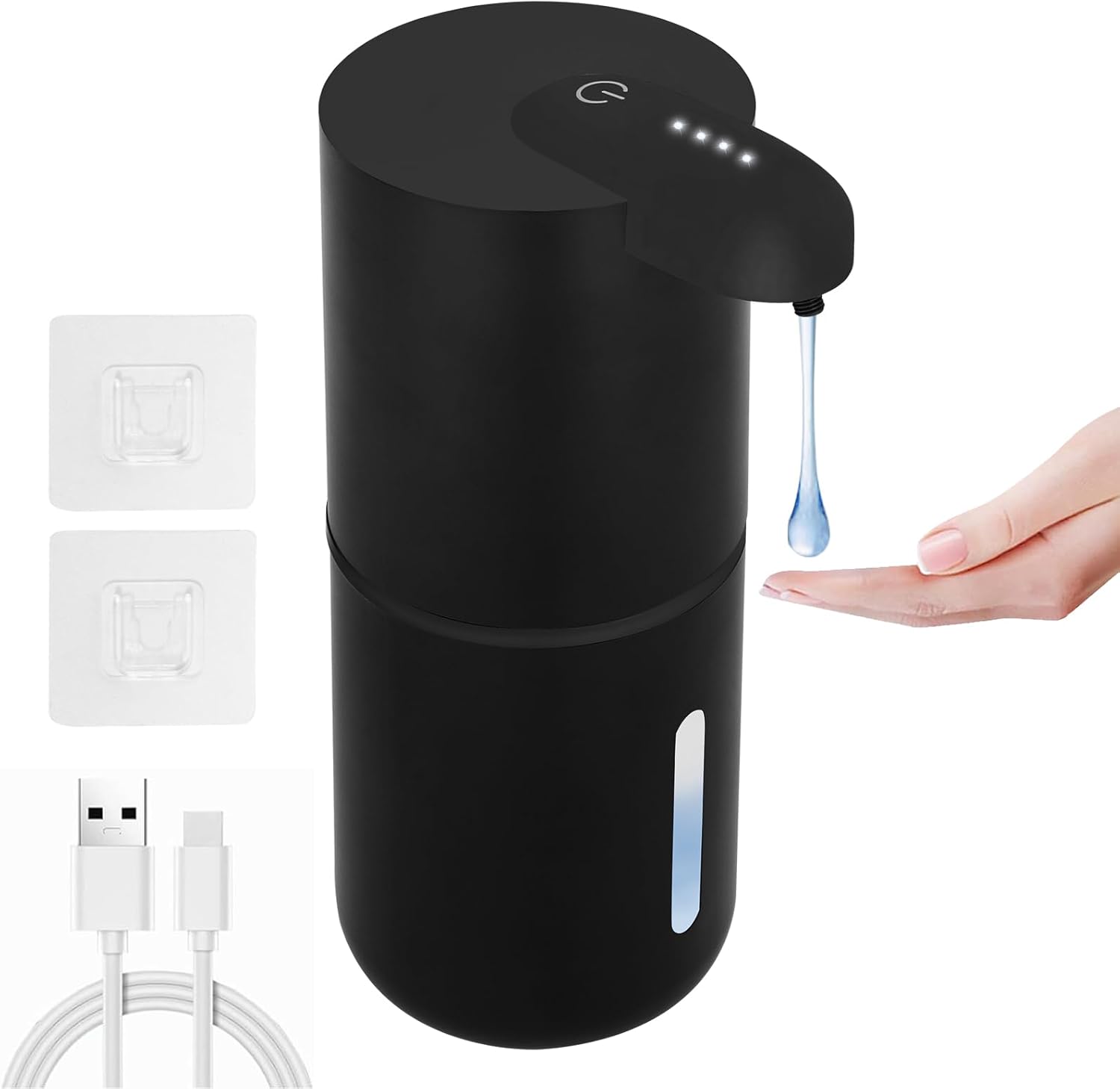 Amazon.com: FERYU Rechargeable Automatic Soap Dispenser-Touchless, Wall ...