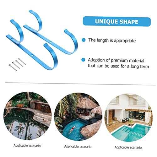 Sosoport 2 Sets Pool Hook Swimming Brackets Hanger Pool Equipment ...