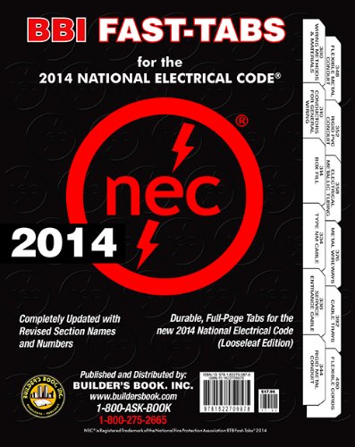2014 National Electrical Code NEC Looseleaf BBI-FAST-TABS: Builder's ...