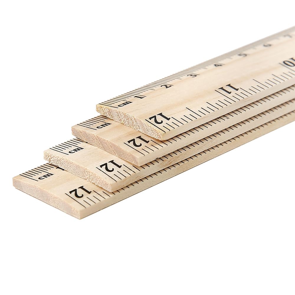 Quilting Rulers 2 Pack Wooden Ruler 6 Inch 12 Inch Rulers Bulk Wood ...