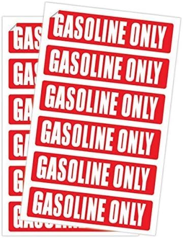 Amazon.com: 12 Pack GASOLINE ONLY Decals / Labels / Markers ...