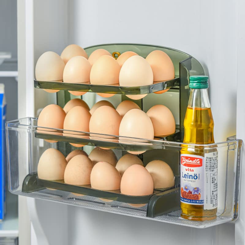 Refrigerator Egg Dispenser, Foldable Egg Cartons Egg Holder, Egg ...