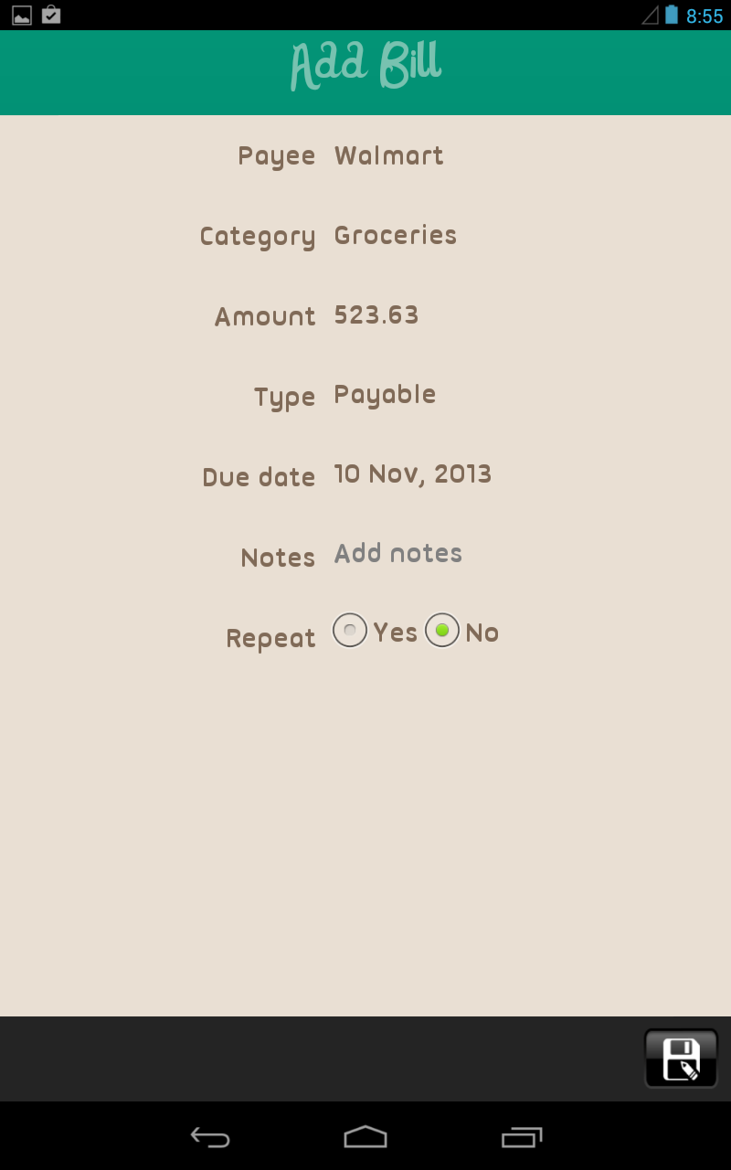 Bills Monitor (International) - App on the Amazon Appstore
