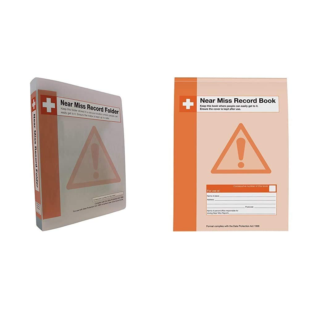 Safety First Aid Group Near Miss Record Book Folder, A4 with Near Miss ...