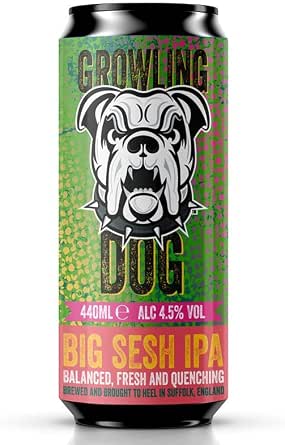 Growling Dog BIG SESH IPA | 4.5% ABV | Session Beer | 440ml, 12 ...