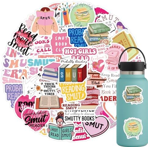 Amazon.com: 103Pcs Bookish Stickers Vinyl Book Stickers for Kindle ...