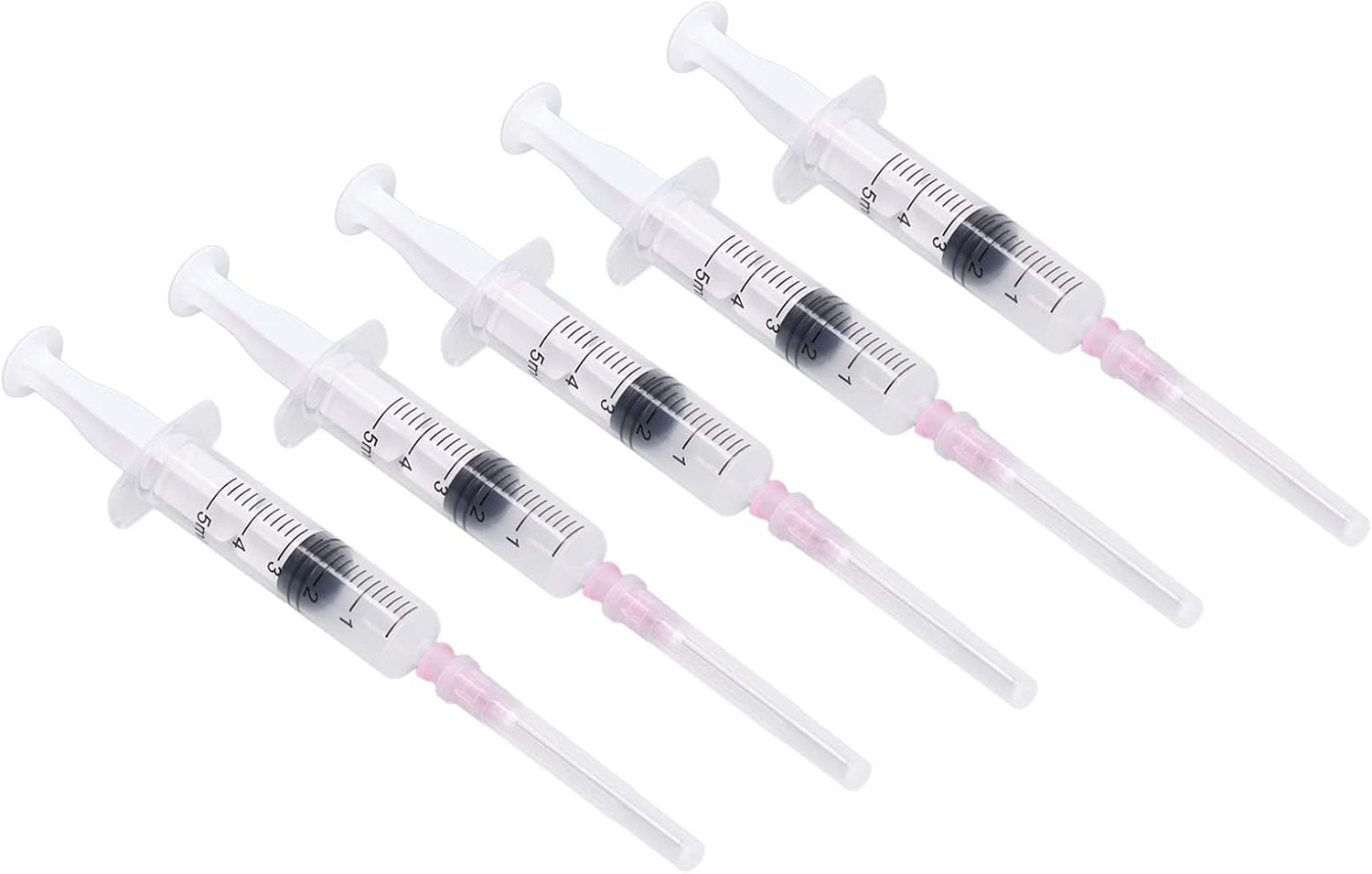 Ink Filling Syringe, 5ml Clear PP Ink Syringes for Printer Cartridge ...