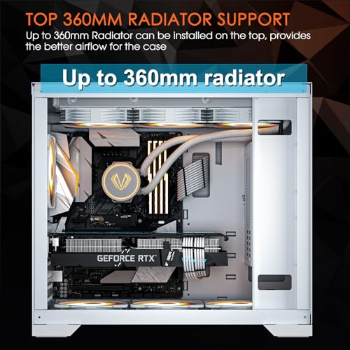 Snapklik.com : AL-MESH-7C White Compact ATX PC Case, Front Power Supply ...