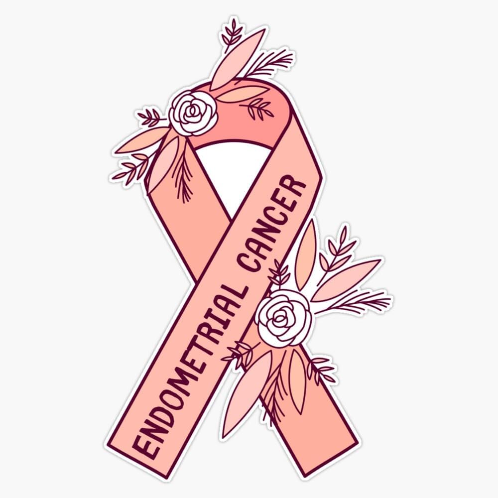 Amazon.com: Endometial Cancer Awareness Uterine Cancer Peach Ribbon ...