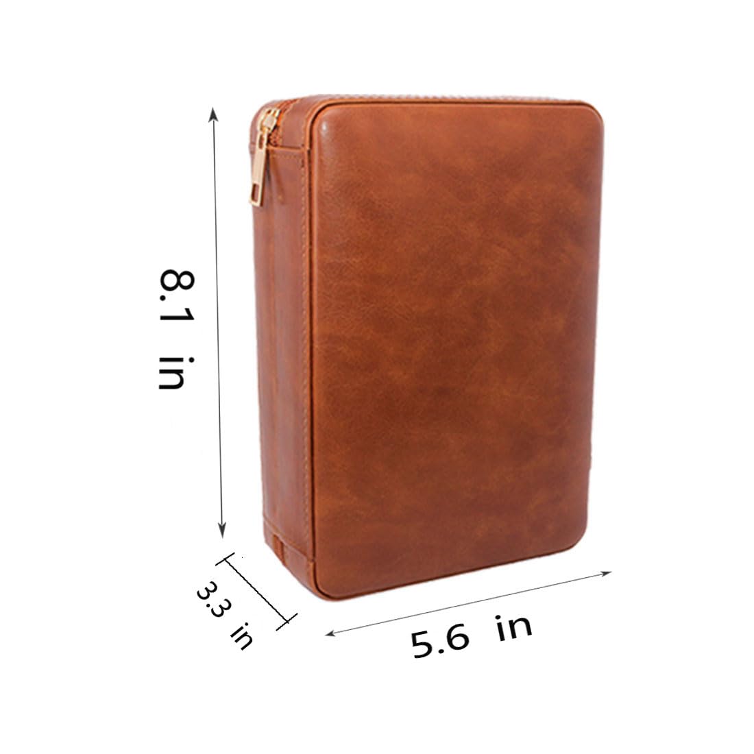 Snapklik.com : AMANCY Elegant Handmade Brown Leather Cedar Wood Lined 4 ...