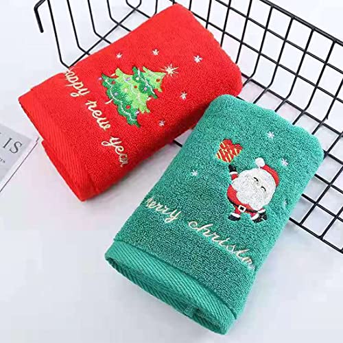Christmas Hand Towels 14 x 29inch, 2 Pack 100% Cotton Bathroom , Wash ...