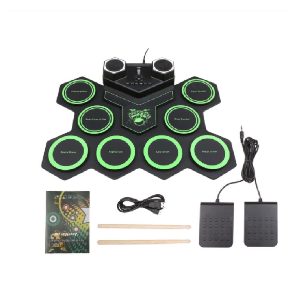Buy USB Portable Folding Drum Kit Foldable Electronic Drum Folding Drum ...