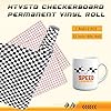 Amazon.com: Black Checker Permanent Vinyl Roll - 12'' x 8ft Racing Falg ...