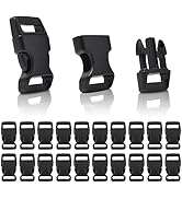 Amazon.com: LongSLong 20Pack 1 Inch Curved Side Release Plastic Buckles ...