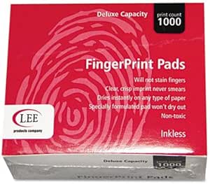 Amazon.com : LEE03127 - Lee Inkless Fingerprint Pad : Desk Media ...