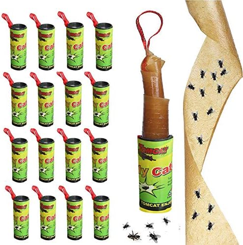 TUTINGKE 8Pcs Sticky Hanging Fly Trape Catcher Ribbon Flies Paper ...