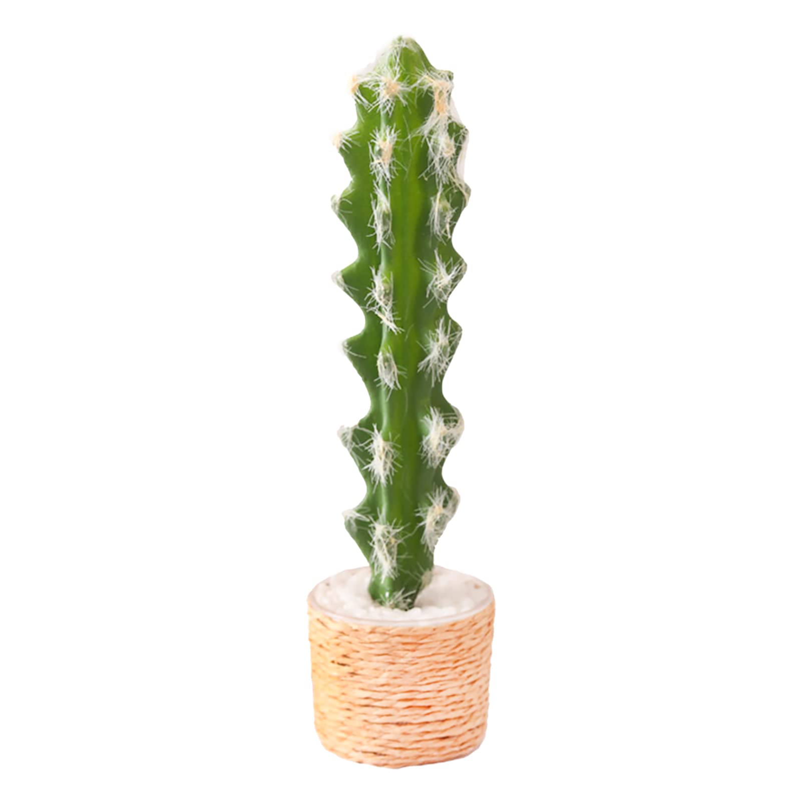Hiawbon Miniature Cactus 1/6 Scale Potted Plant Fake Mini Cactus Plant ...
