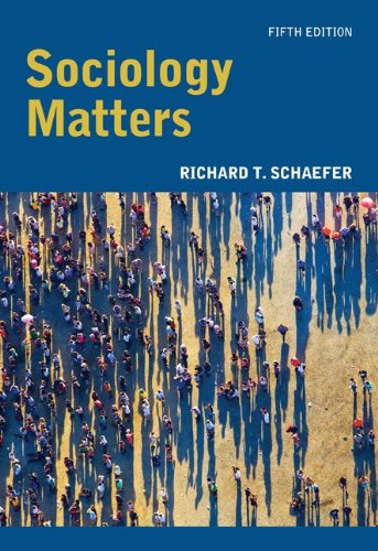 Amazon.com: Sociology Matters: 9780073528250: Schaefer, Richard T.: Books