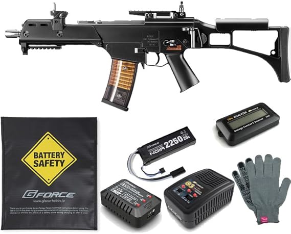 Amazon.co.jp: 東京マルイ G36C プラス 電動ガン リポバッテリー フルセット : ホビー