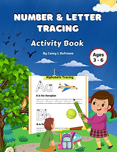 Number & Letter Tracing Activity Book for Children: Workbook to Learn ...