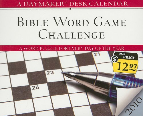 Amazon.com: Bible Word Game Challenge Daymaker Desk Calendar: A Word ...