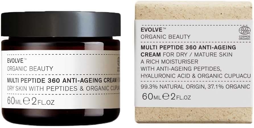 Evolve Organic Beauty - Natural Multi Peptide 360 Anti-Aging Cream ...