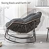 Amazon.com : Villeston Outdoor Papasan Rocking Chair - Oversized Comfy ...
