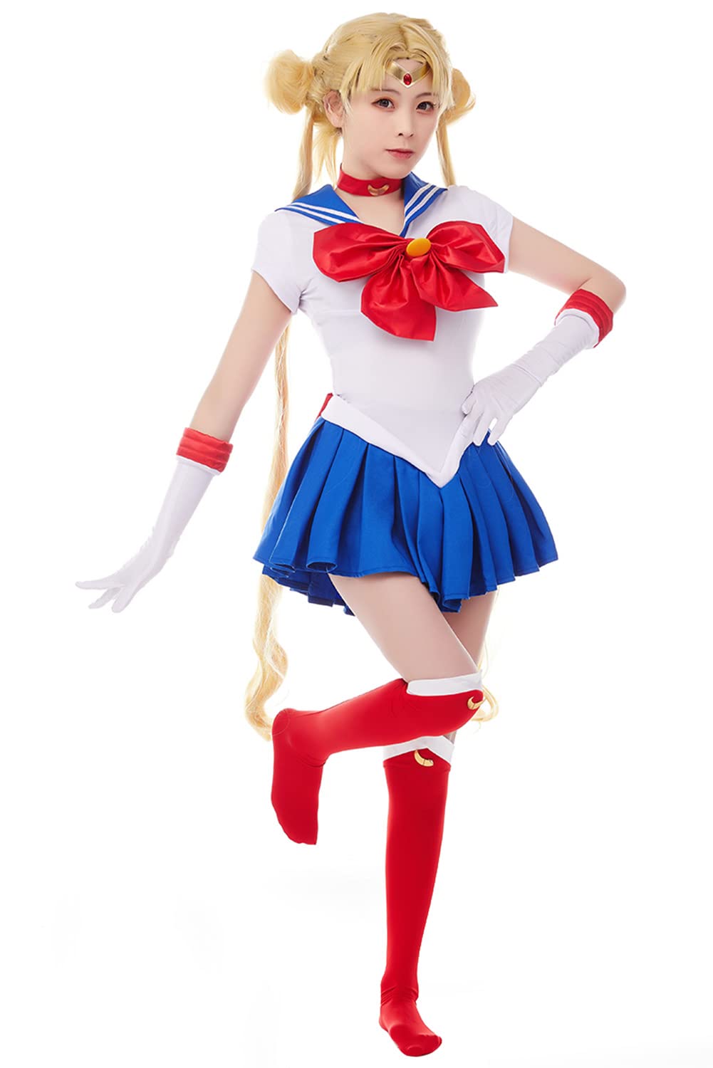 Buy Kejodiy Moon Costume Women Outfit Tsukino Usagi Cosplay Full Set ...
