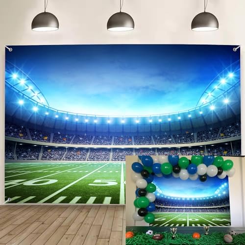 Amazon.com : JuneGrow Football Backdrop 71x43in Sport Theme Party ...