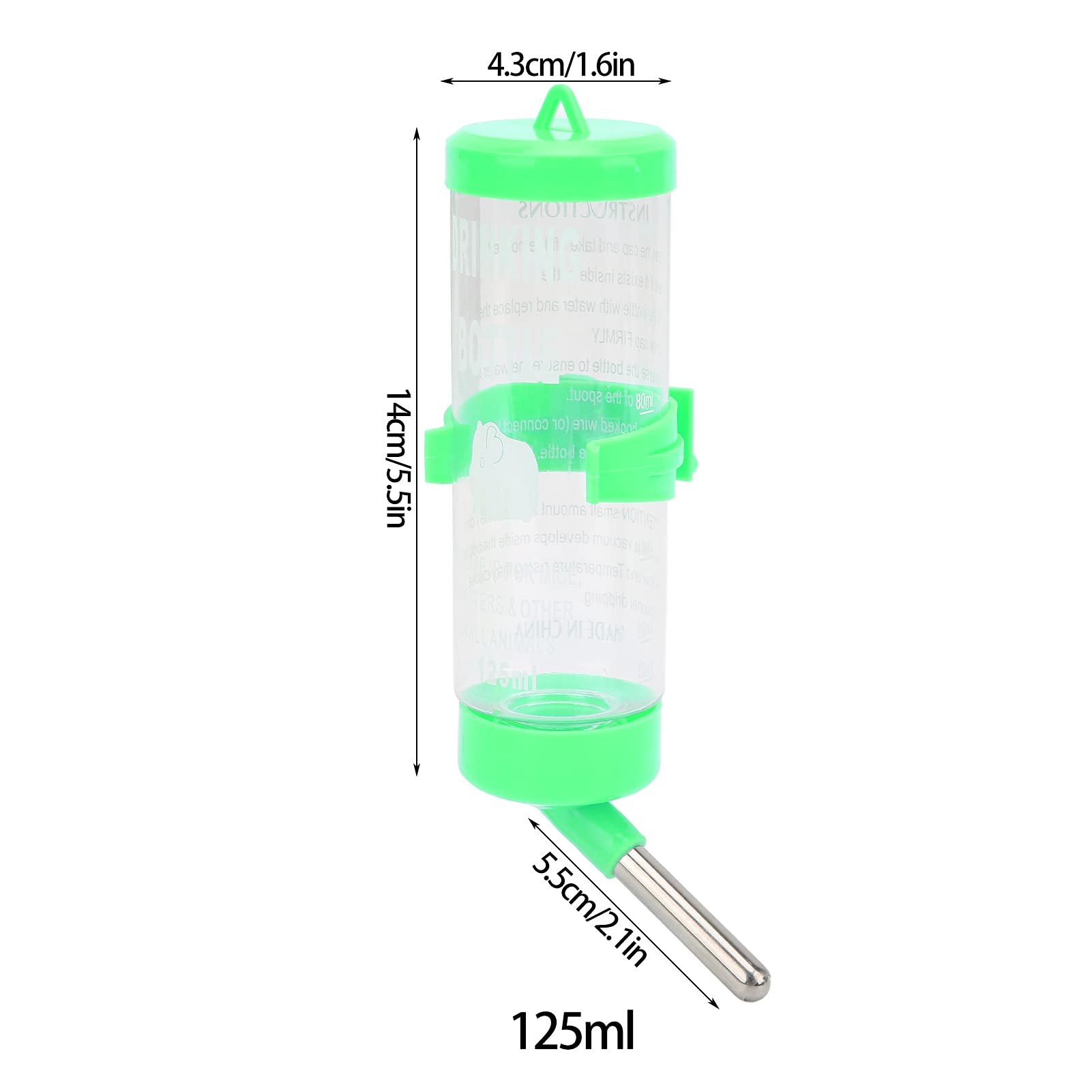 Snapklik.com : Small Animal Water Bottle, Automatic No Drip Hamster ...
