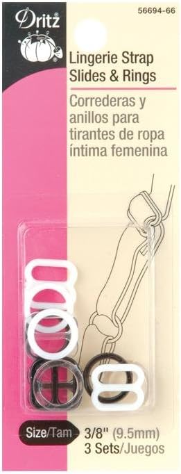 Amazon.com: Dritz womens Lingerie Strap Slides, Clear, Black, White ...