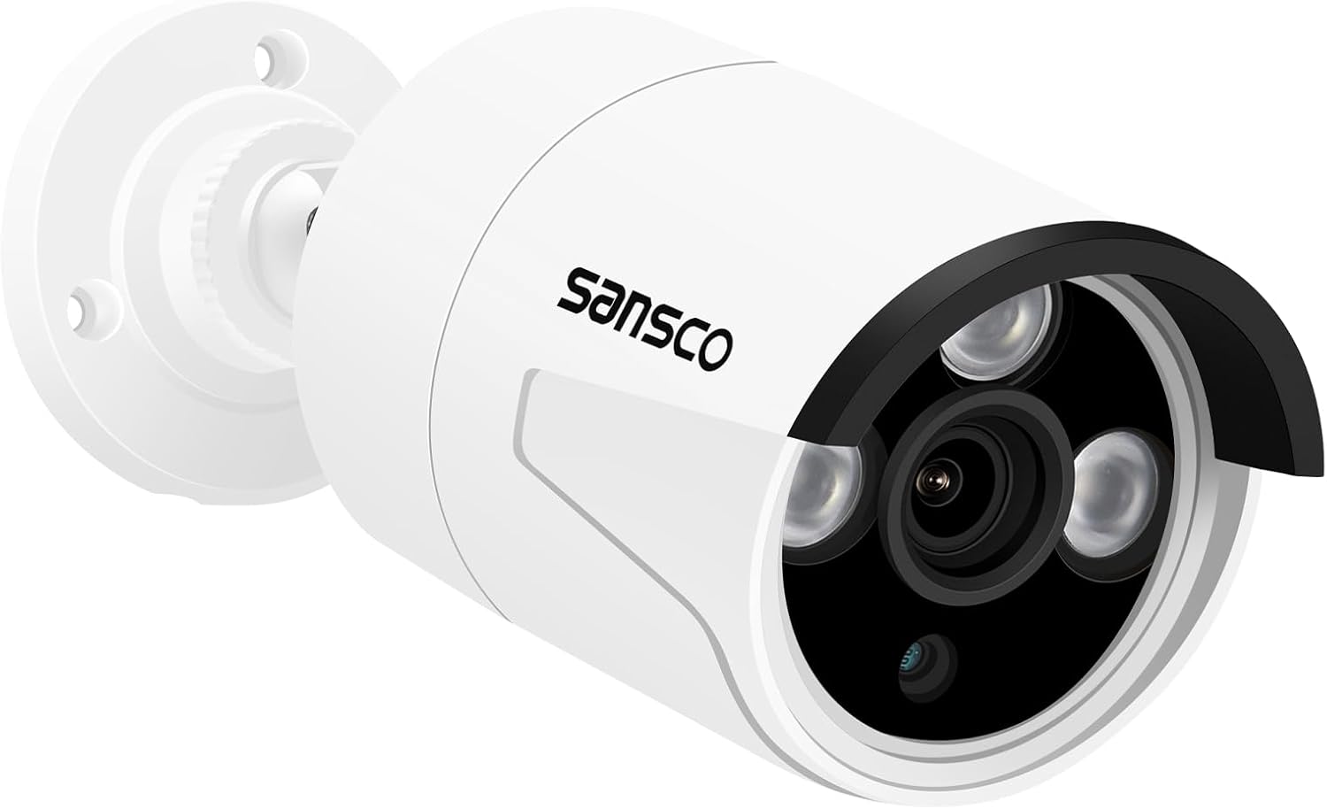 SANSCO 4MP Outdoor IP Camera, 2560x1440,Built-in Mic, Night Vision ...